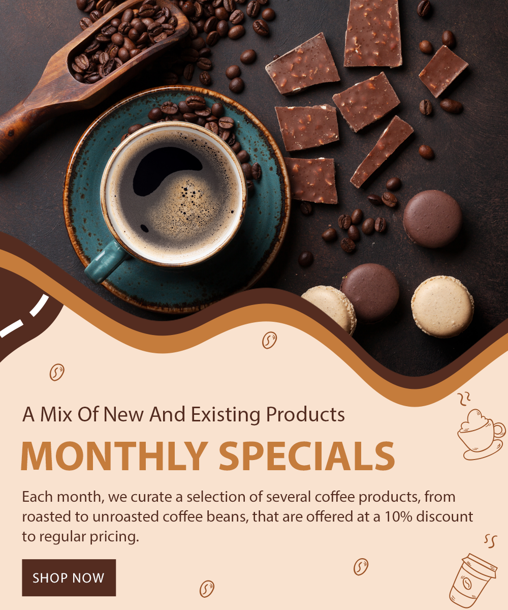 Roasted Coffee and Green Coffee: Java Bean Plus